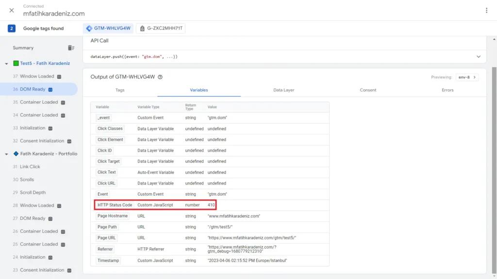 How to Track HTTP Error Codes Using Google Tag Manager?